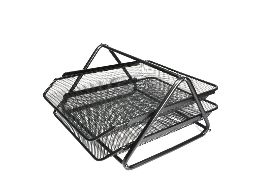 Deli No.9183 A4 二層鐵網文件盤_文件盤_D-桌面文具_歷山文儀中心