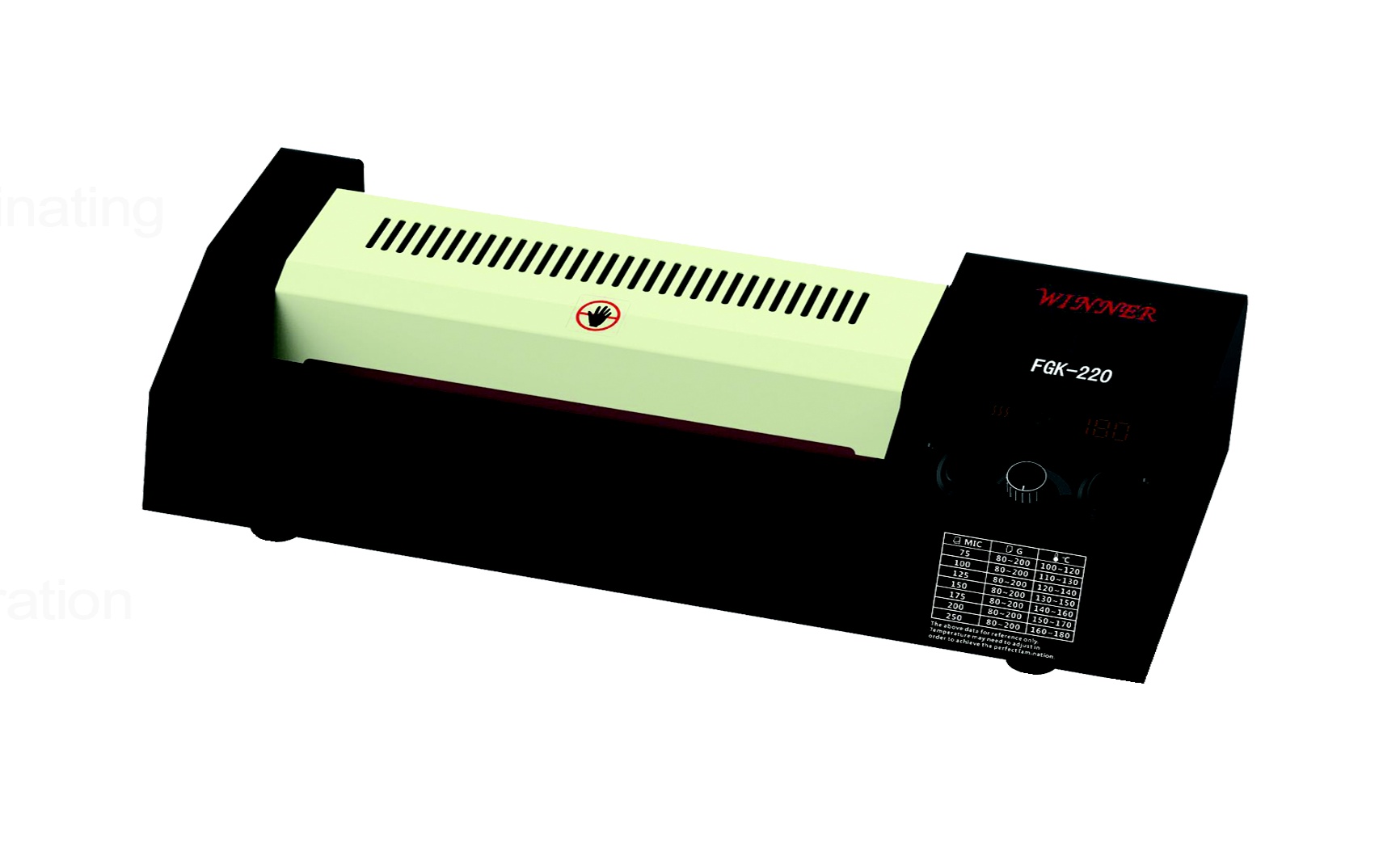 Winner FGK-220全金屬過膠機.(A4)_過膠機_Q-辦公室儀器_歷山文儀中心