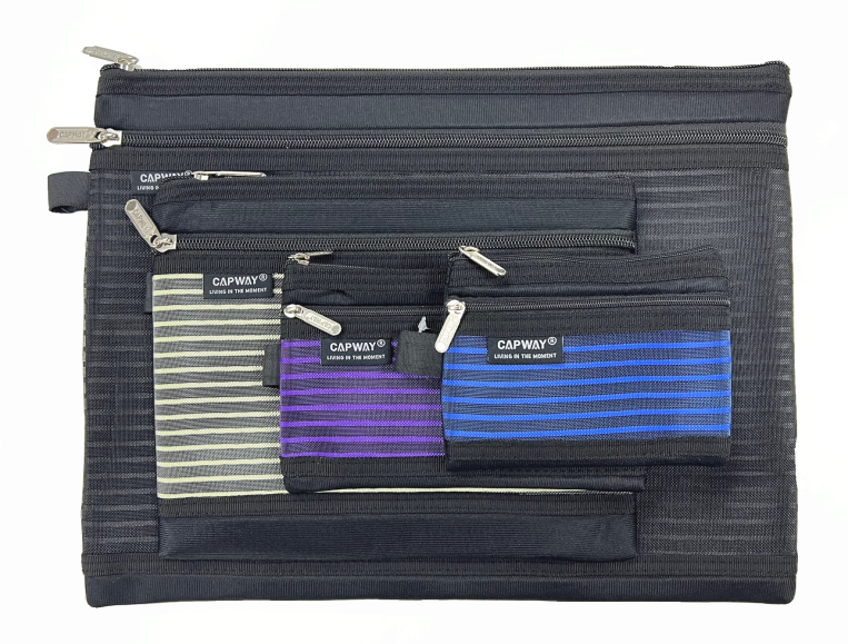 Capway (A7-A4) 雙層拉鍊(防震綿)拉鍊袋_拉鍊袋_B-文件處理_歷山文儀中心