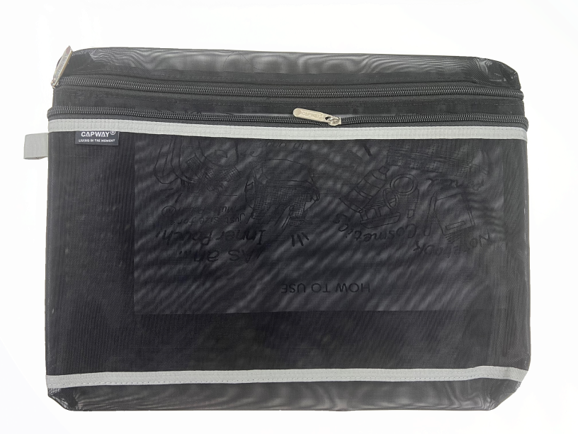 Capway 立體紗網雙層拉鍊袋_拉鍊袋_B-文件處理_歷山文儀中心