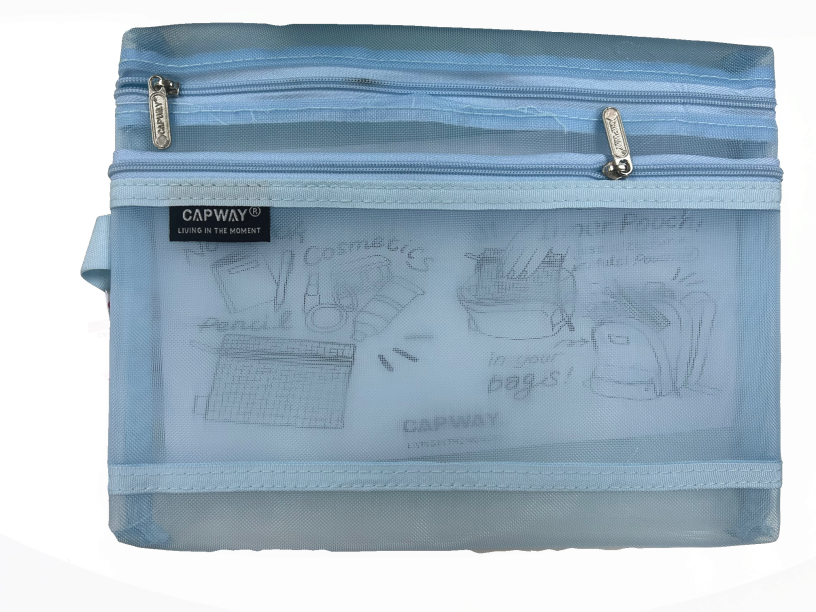 Capway 立體紗網雙層拉鍊袋_拉鍊袋_B-文件處理_歷山文儀中心